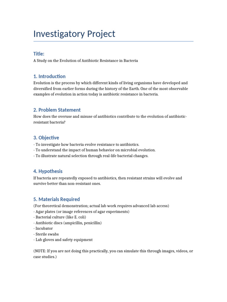 Antibiotic Resistance in Bacteria Study | PDF | Antimicrobial ...