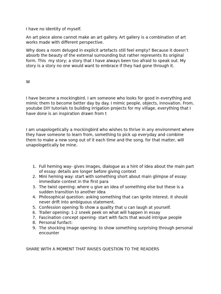 Embracing Identity Through Mimicry | PDF