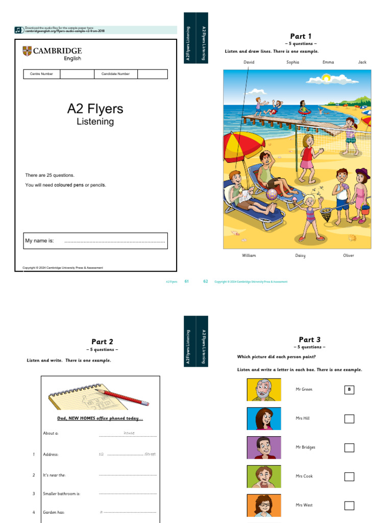 A2 Flyers Sample Paper Volume 2 | PDF