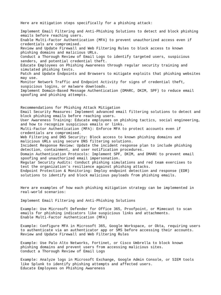 Phishing Attack Mitigation Strategies | PDF | Phishing | Security