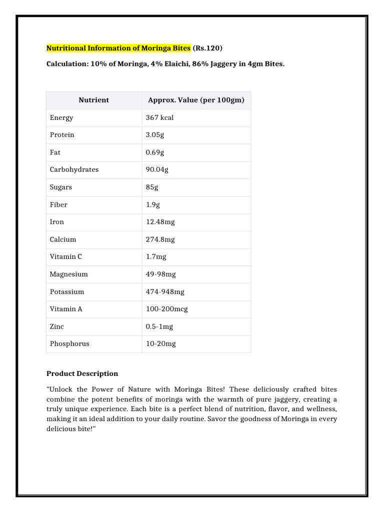 Nutritional Information | PDF | Nutrition | Diet & Nutrition