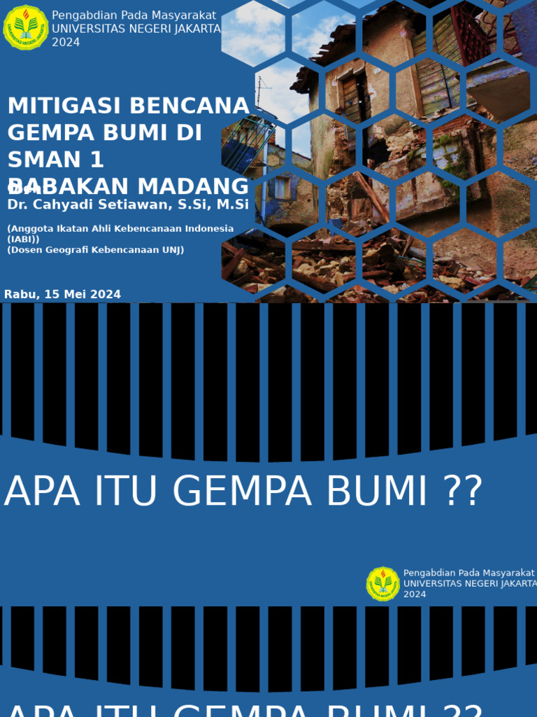 PPT Bencana Gempa Bumi [Autosaved] | PDF