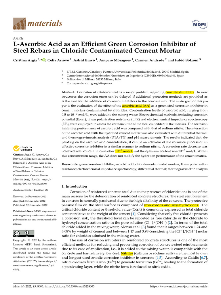 Materials | PDF | Corrosion | Acid