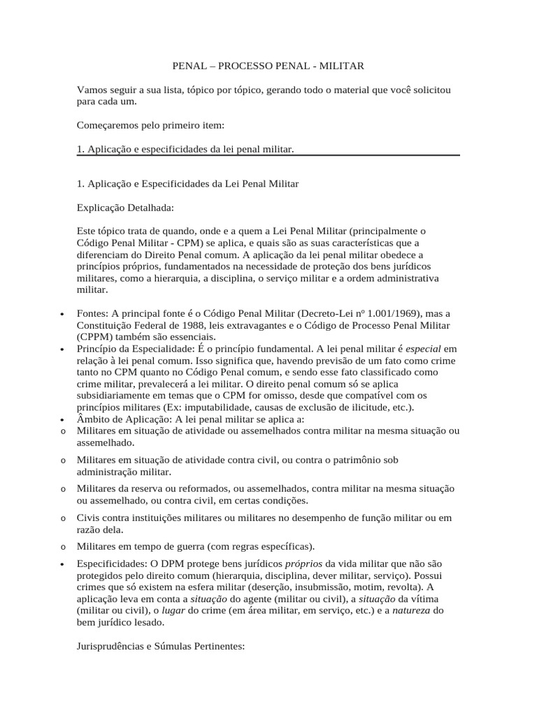 CP-CPP - Militar | PDF | Crimes | Crime e Violência