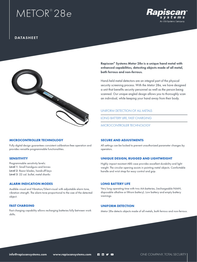Metor 28: Datasheet | PDF | Rechargeable Battery | Battery Charger