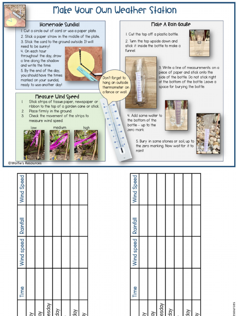 Weather Station Instructions PDF | PDF