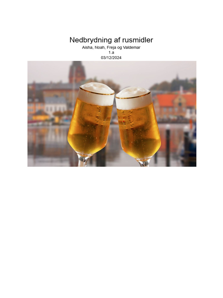 Kopi Af Nedbrydning Af Rusmidler I Kroppen | PDF