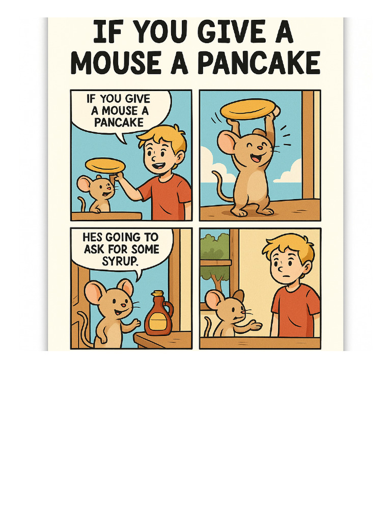 If You Give A Mouse A Pancake Comic | PDF