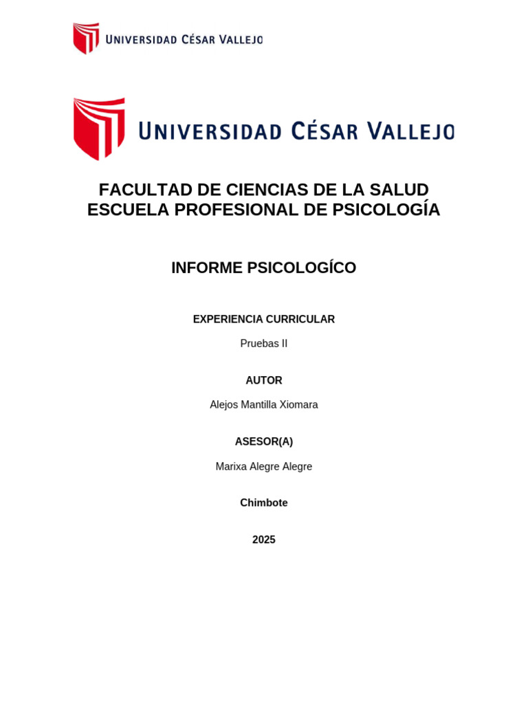 Informe Del Tes de Millon Mips Xiomara PDF | PDF | Pensamiento ...