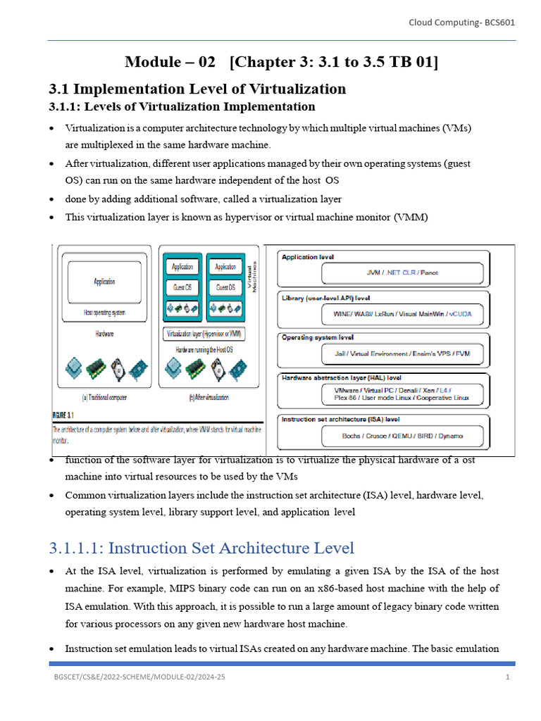 CC Module 02 | PDF | Virtualization | Virtual Machine