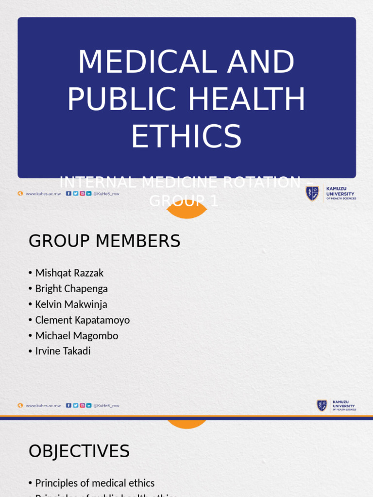 Medical and Public Ethics Final 1 | PDF | Medical Ethics | Public Health