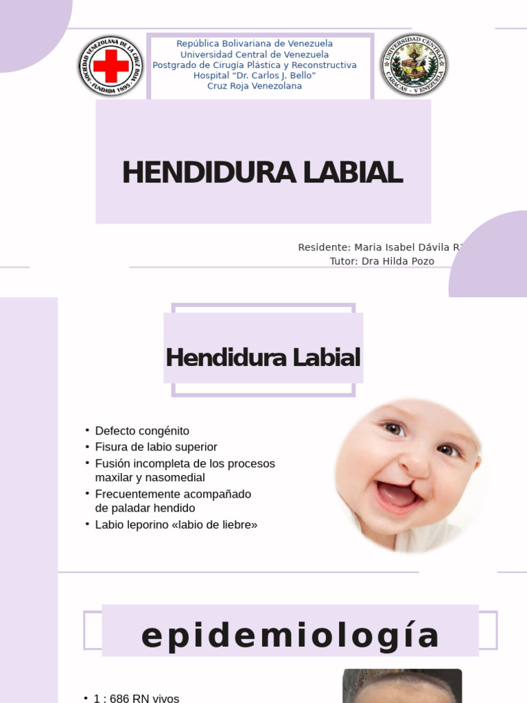 Hendidura Labial: Diagnóstico y Tratamiento | PDF | Especialidades ...