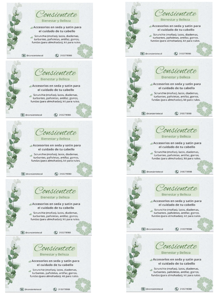 Consientete Tarjetas | PDF