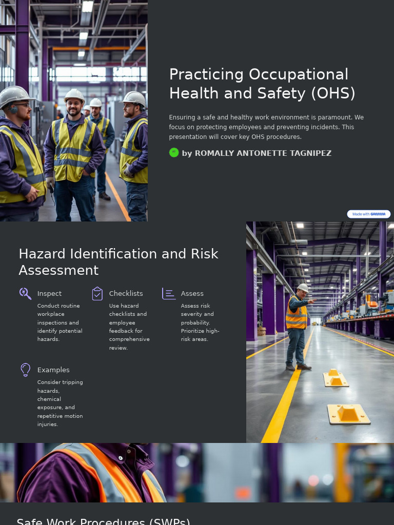 Practicing Occupational Health and Safety OHS | PDF | Occupational ...