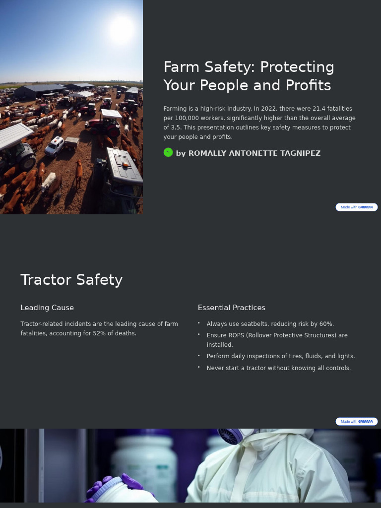 Farm Safety Protecting Your People and Profits | PDF | Personal ...