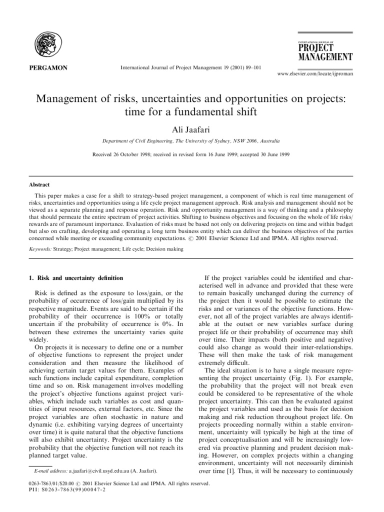Jaafri Risk Management | PDF