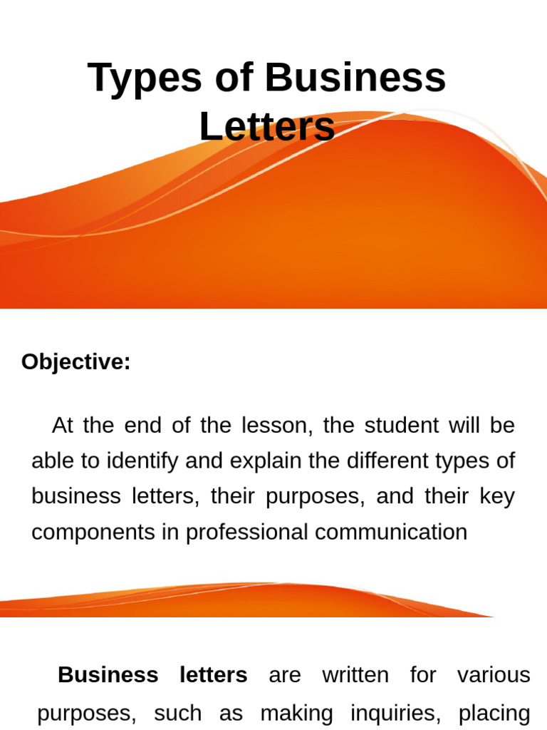 Types of Business Letters Explained | PDF | Procurement | Prices