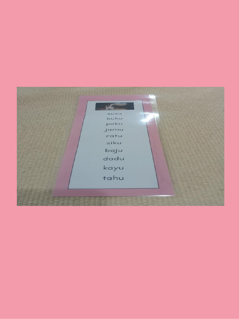 Foto Pink Word List | PDF