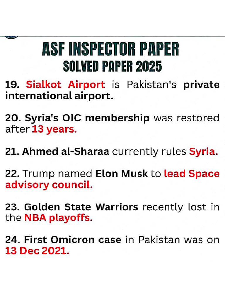 ASF Inspector 2025 | PDF