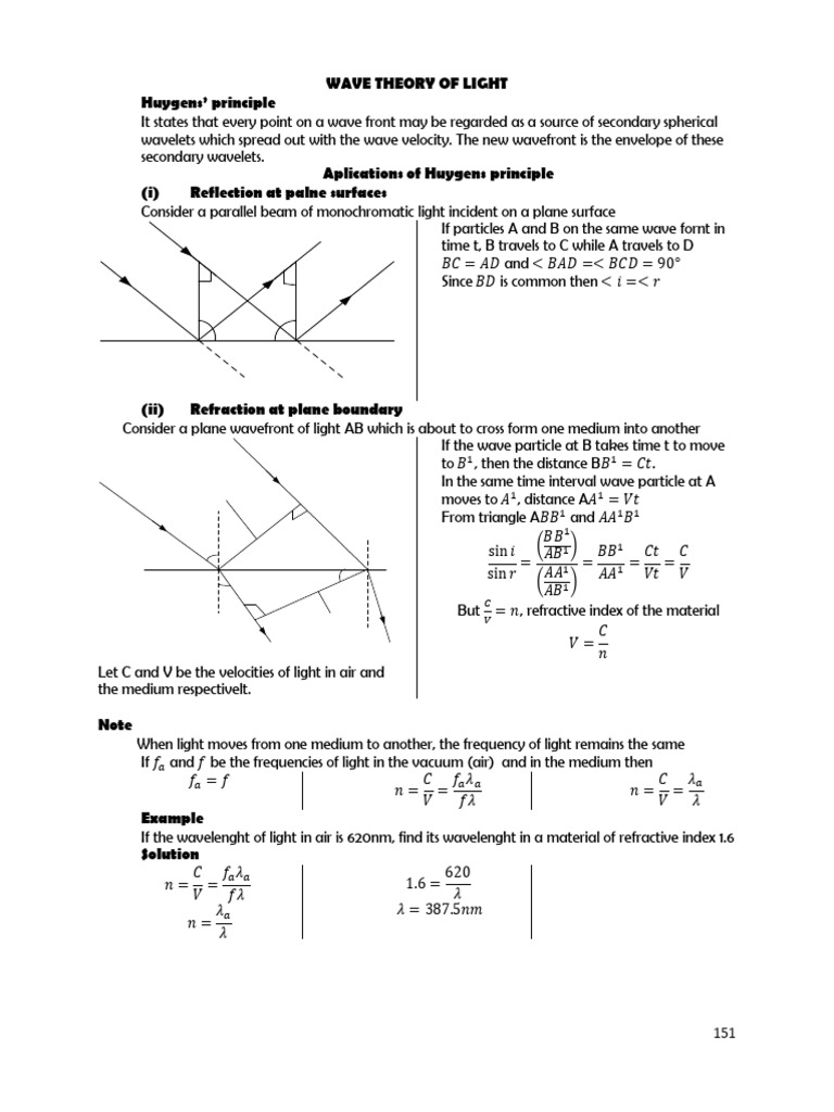 Waves and Optics 1 | PDF | Diffraction | Optics