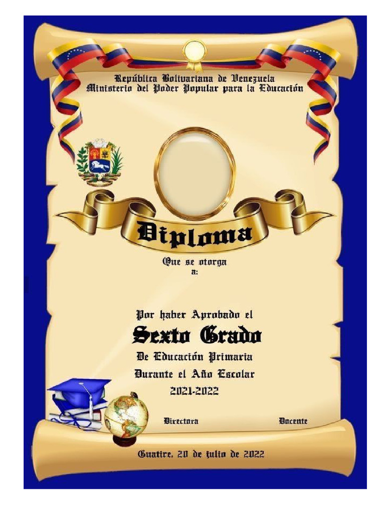 Modelo Diplomas para 6to | PDF