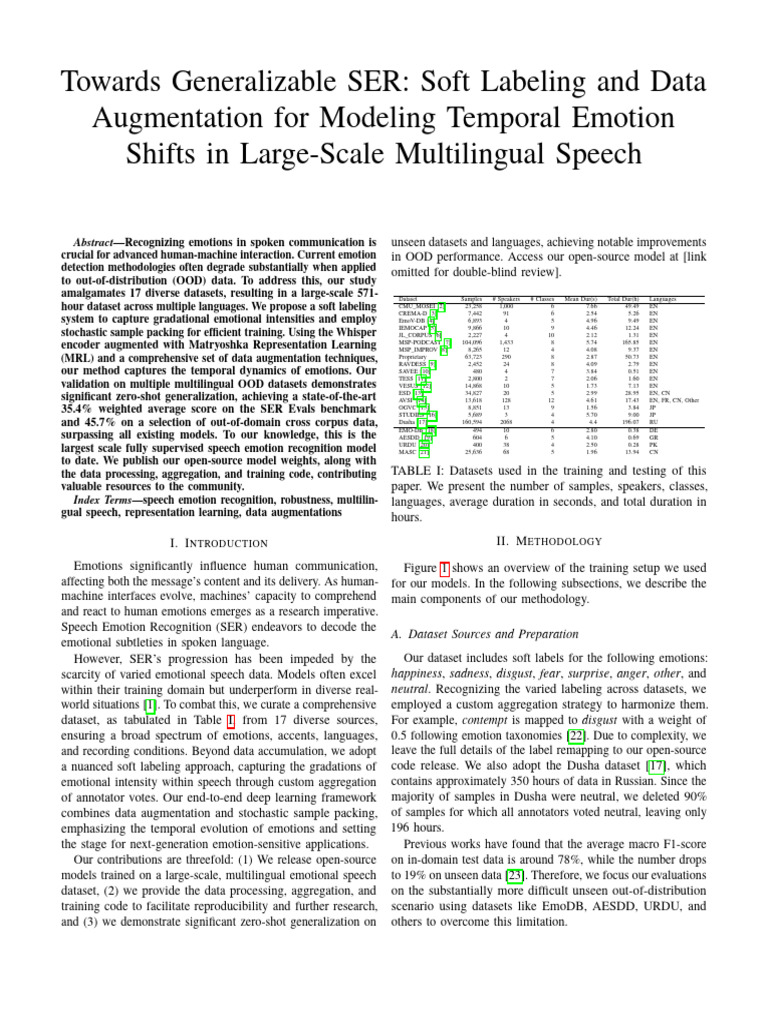 Towards Generalizable SER: Soft Labeling and Data Augmentation For Modeling Temporal Emotion ...