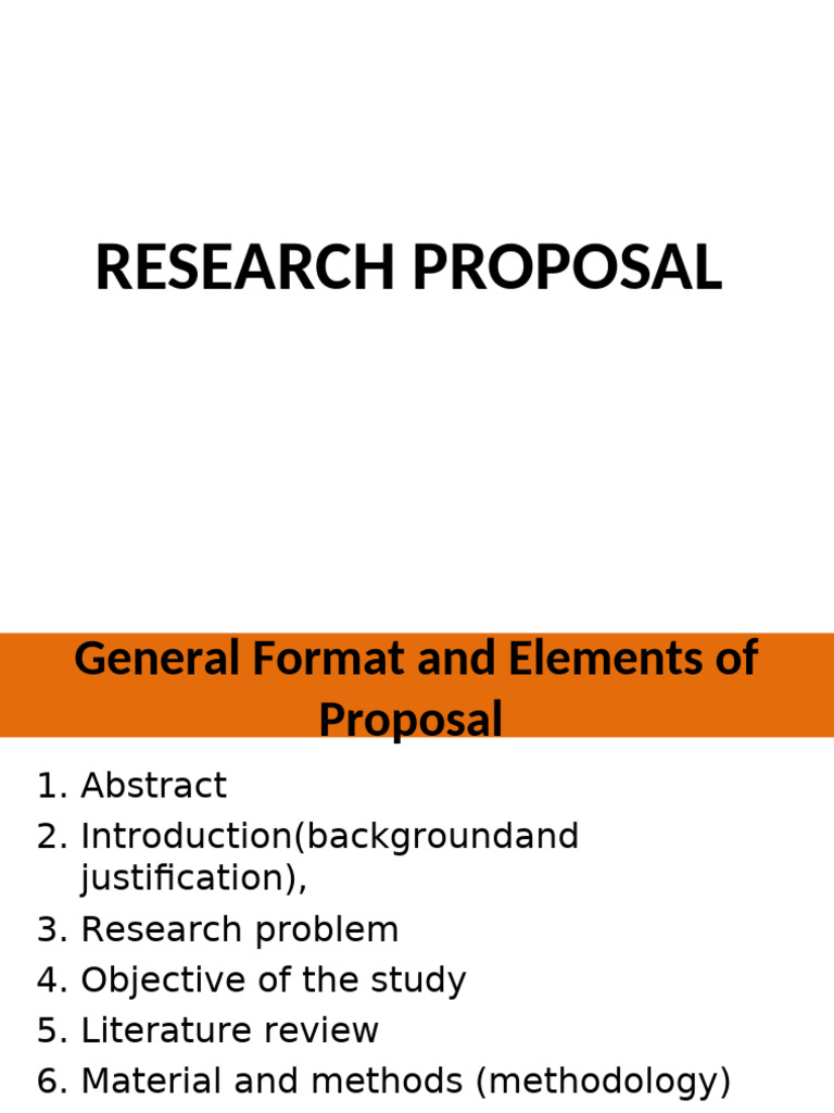 Research Proposal Format | PDF