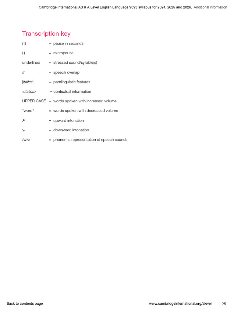 Cambridge 9093 English Language Syllabus | PDF
