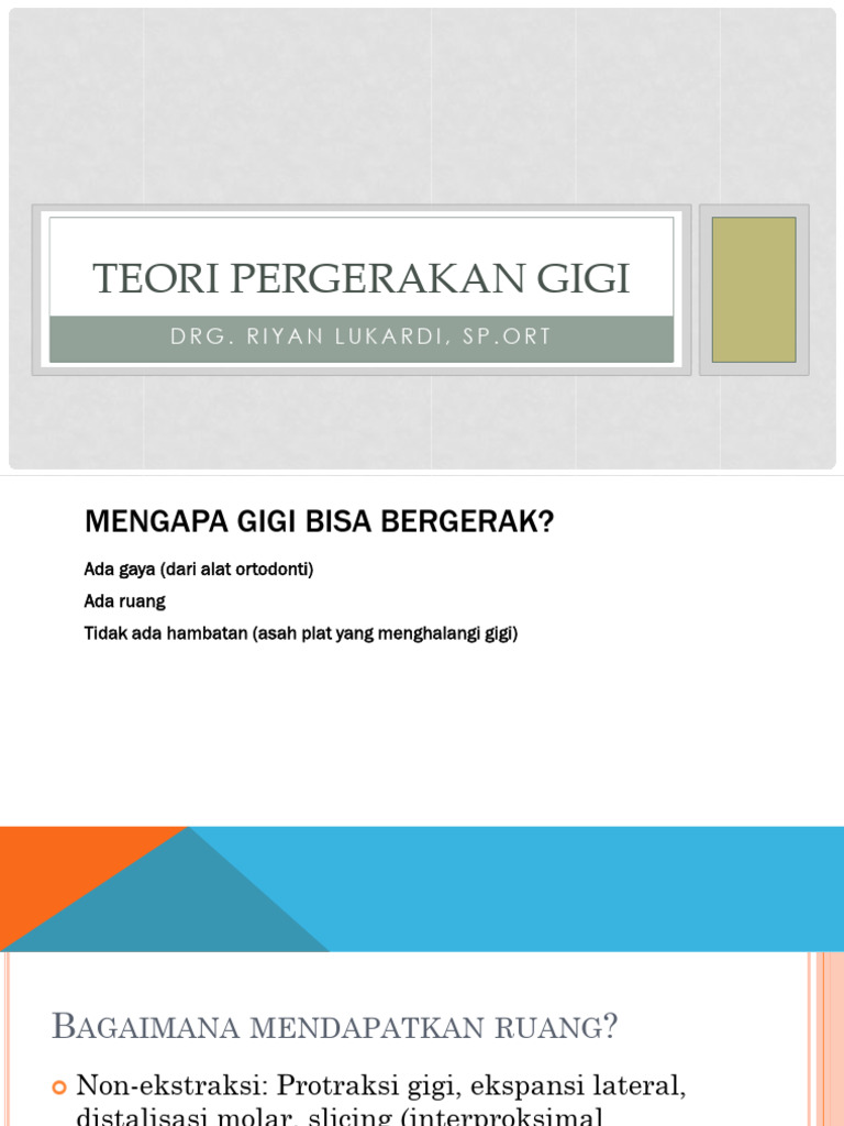 Protraksi Gigi dalam Ortodonti | PDF