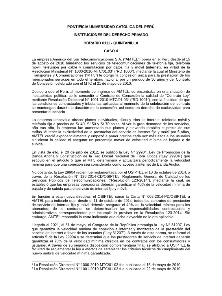 IDP Quintanilla - PC2 (Caso 4) | PDF | Internet | Banda ancha