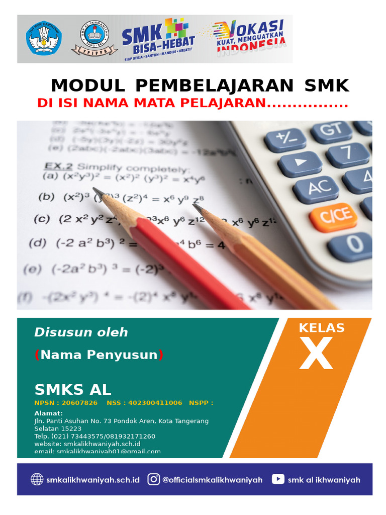 Modul Ajar Matematika Kelas X SMK | PDF