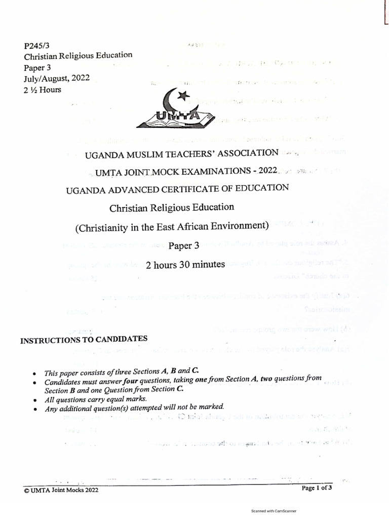Umta Uace Div 3 | PDF