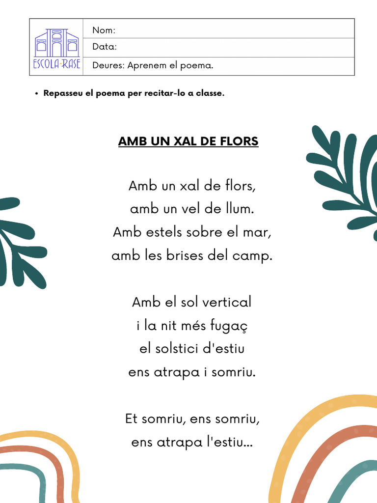 2º. Deures Català (Comprensió Lectora) | PDF