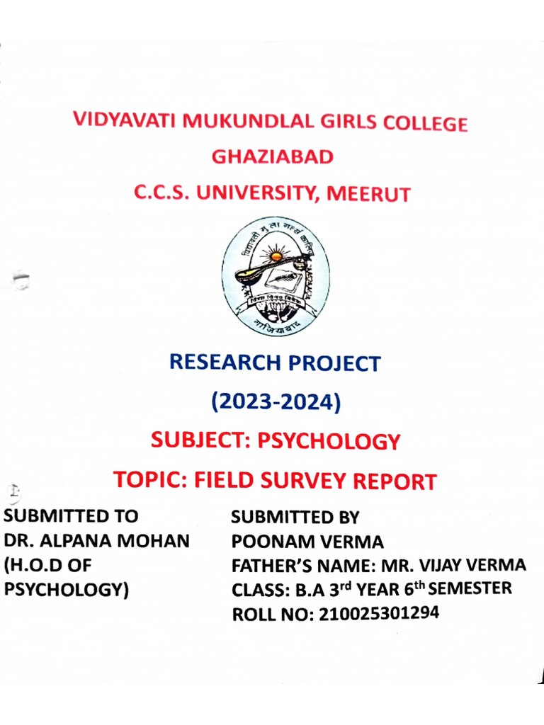 Format of School Survey Field Visit | PDF