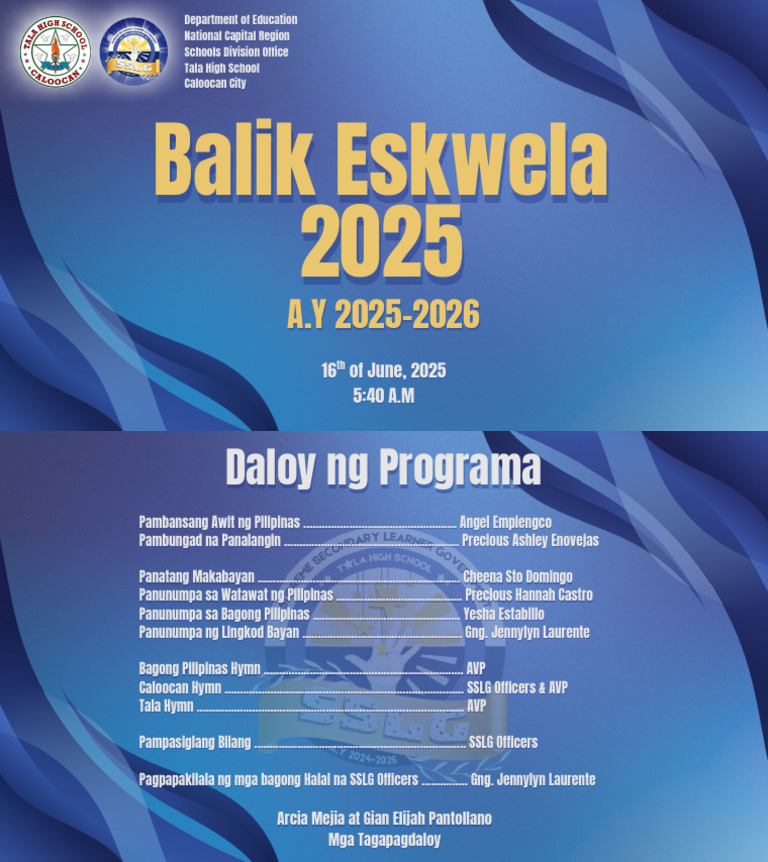 Balik Eskwela Program | PDF