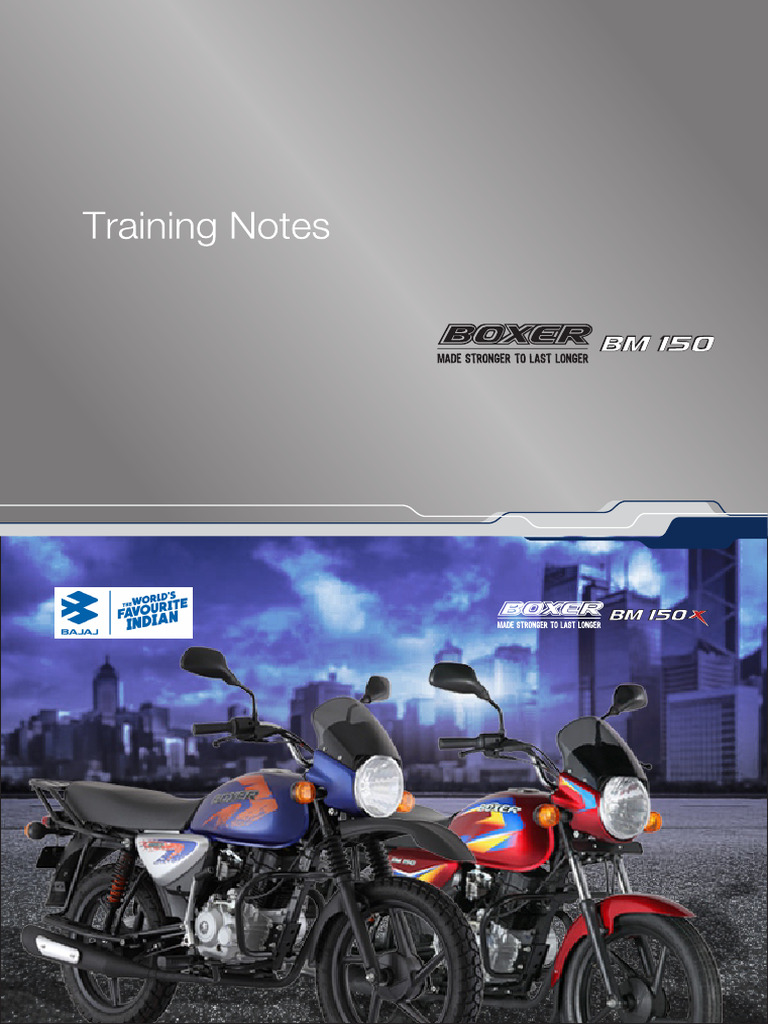 Manual Técnico BAJAJ BM 150 UG & 150 X (5 Speed) | PDF