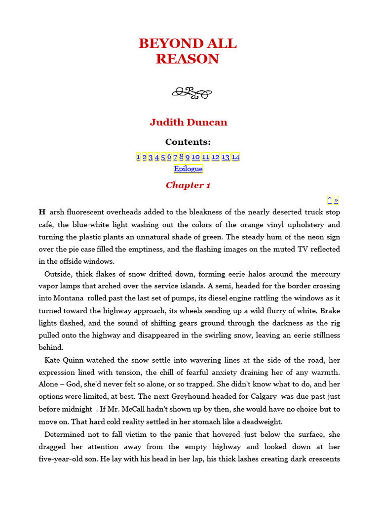 Beyond All Reason - Judith Duncan | PDF