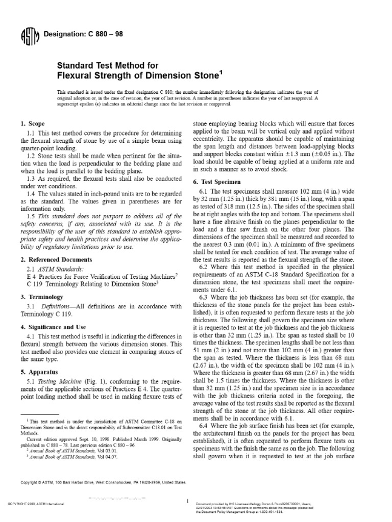 Astm C 880 | PDF