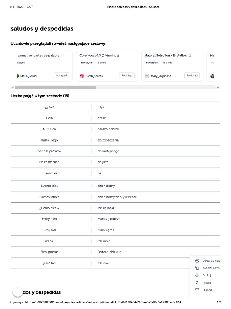Saludos y Despedidas | PDF