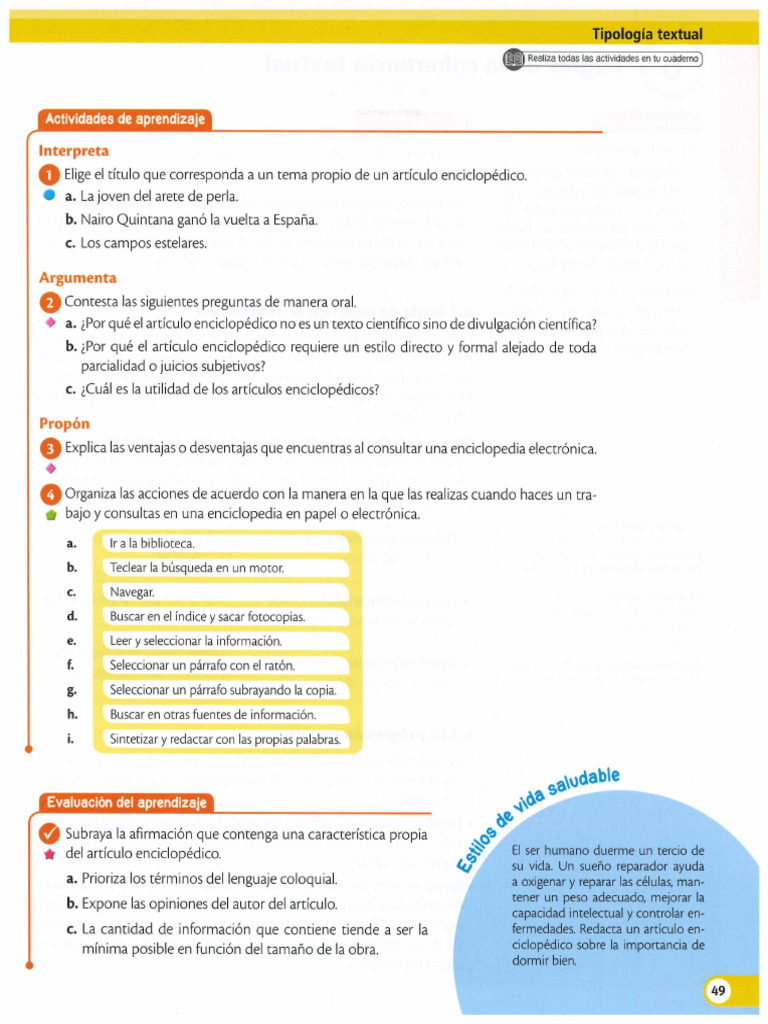 Actividad Articulo Enciclopedico | PDF