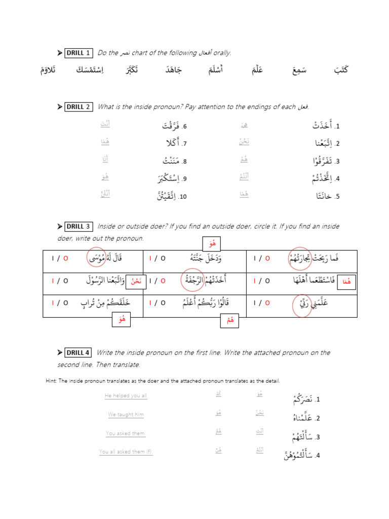 Chapter 6 Drills Key | PDF