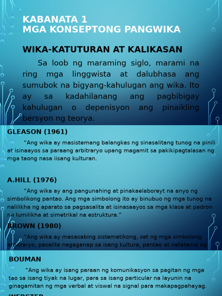 Kabanata 1 | PDF