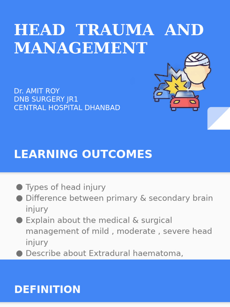 Head Trauma: Types and Management Guide | PDF | Traumatic Brain Injury ...