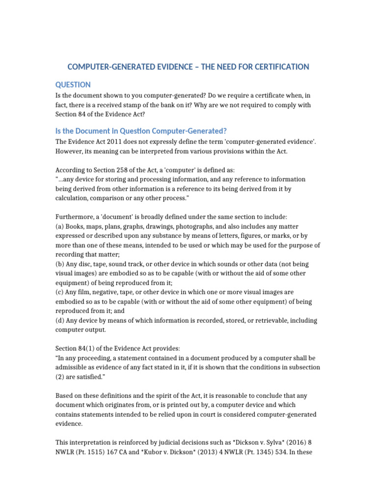Computer Generated Evidence With Spin | PDF | Computer Graphics | Justice