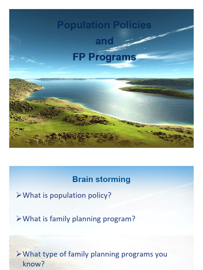 Family-Specific Population Policies | PDF | Family Planning ...