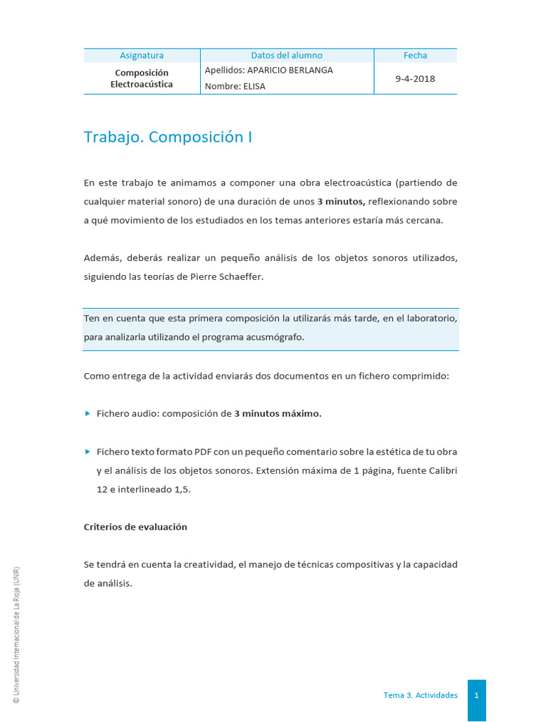 Gmu 32 T 3 Trab | PDF | Composiciones Musicales | Musicología