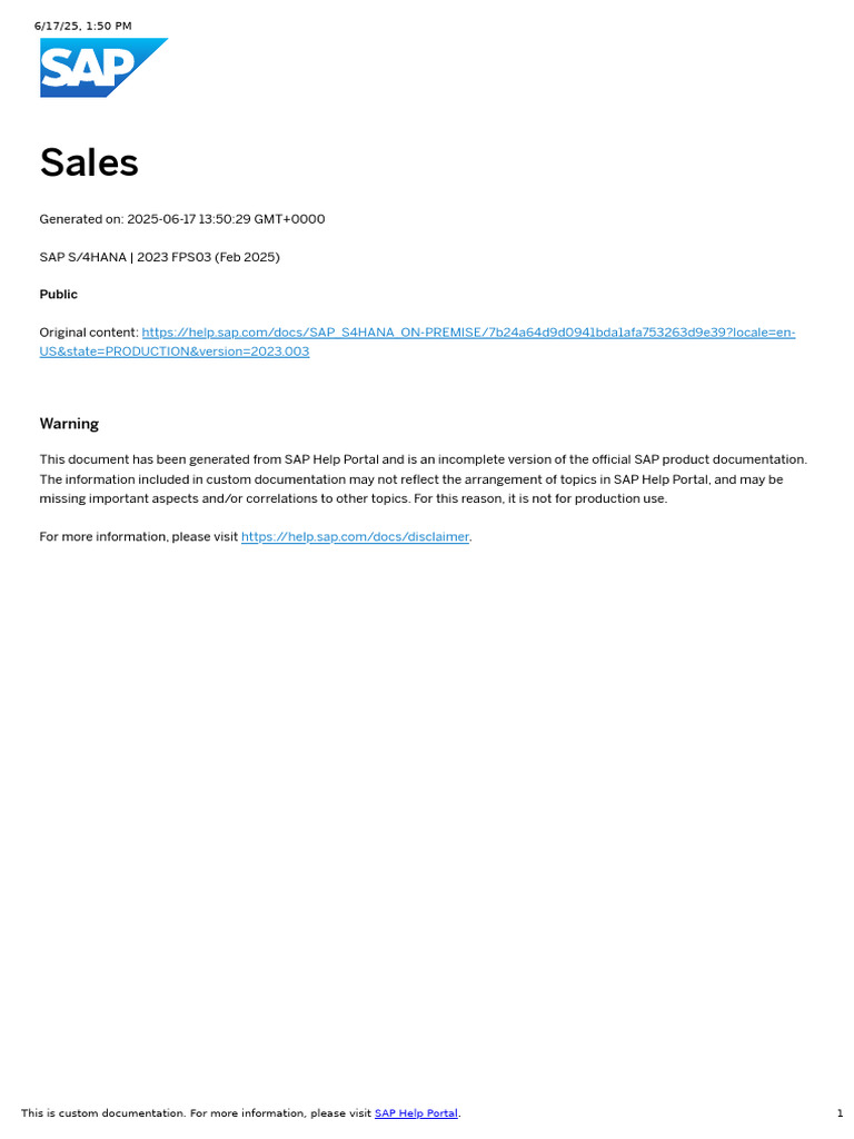 SD Organizational Structure Overview | PDF | Sales | Logistics