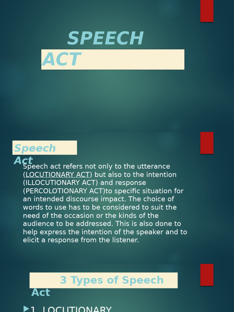 Speech Act | PDF