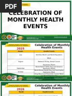 DOH Health Calendar 2025 Overview | PDF | Cancer | Preventive Healthcare