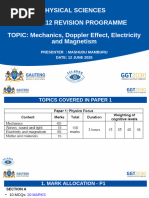 Grade 12 Physical Sciences Exam Guide | PDF | Force | Photoelectric Effect